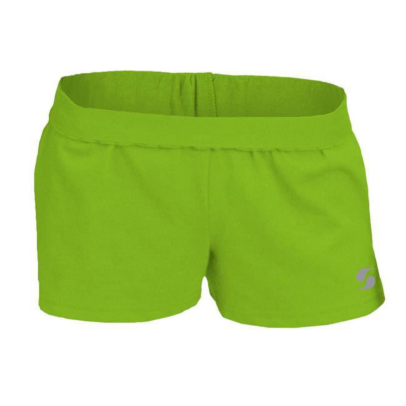 soffe 3737ght351sml girls new shorts, lime green - small - Walmart.com
