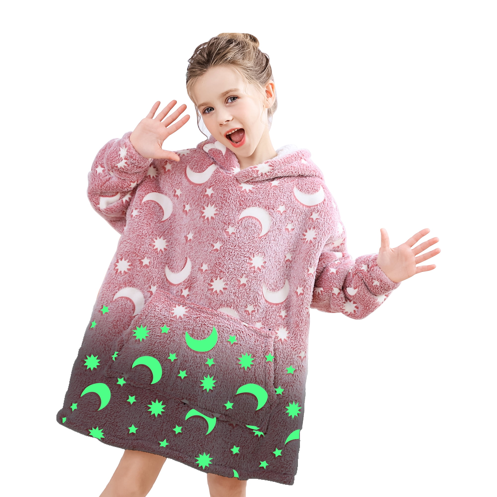 softan Wearable Blanket Hoodie for Kids, Super Warm and Cozy Plush ...