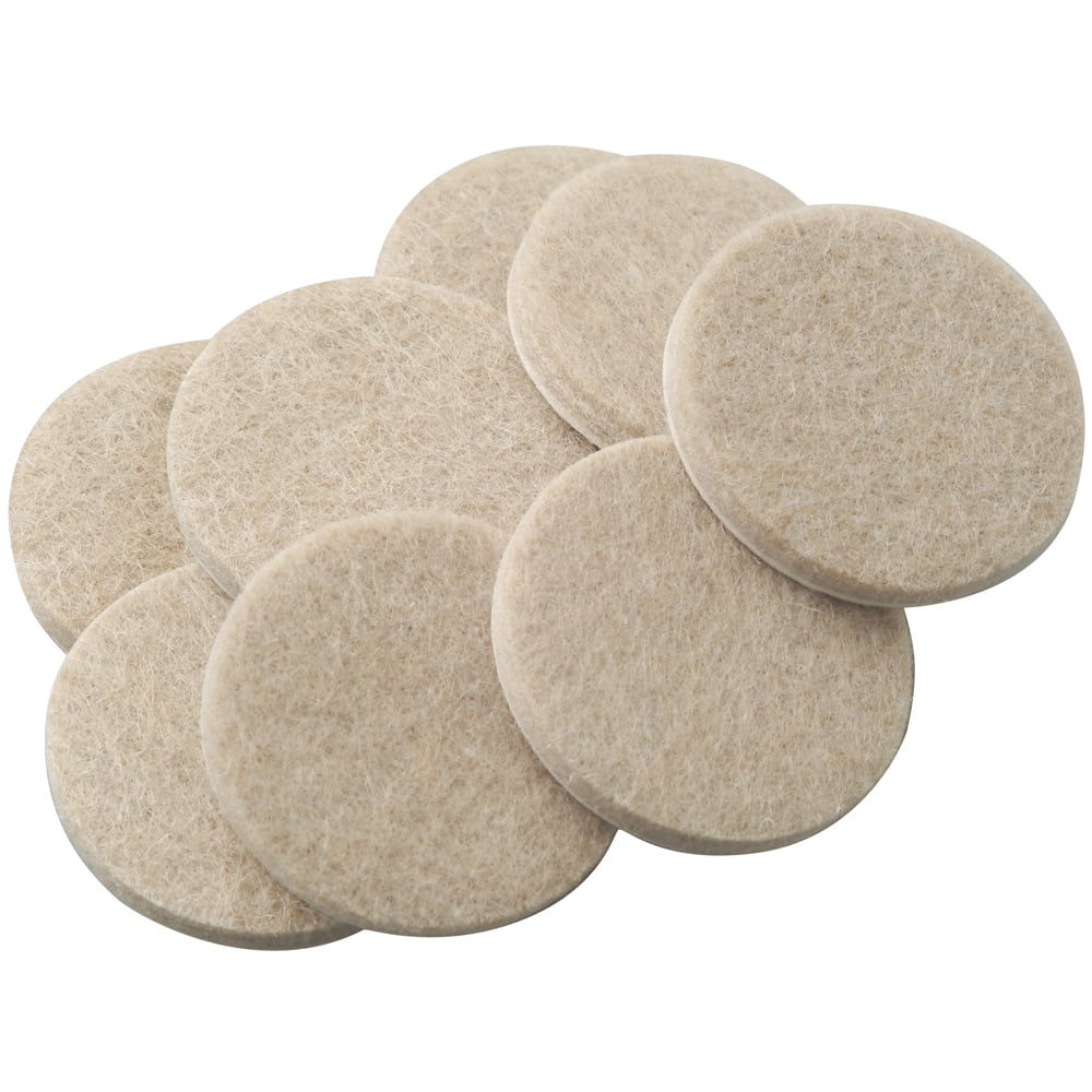 softtouch 1 1/2" Round Heavy-Duty Self-Stick Felt Furniture Pads, Beige ...