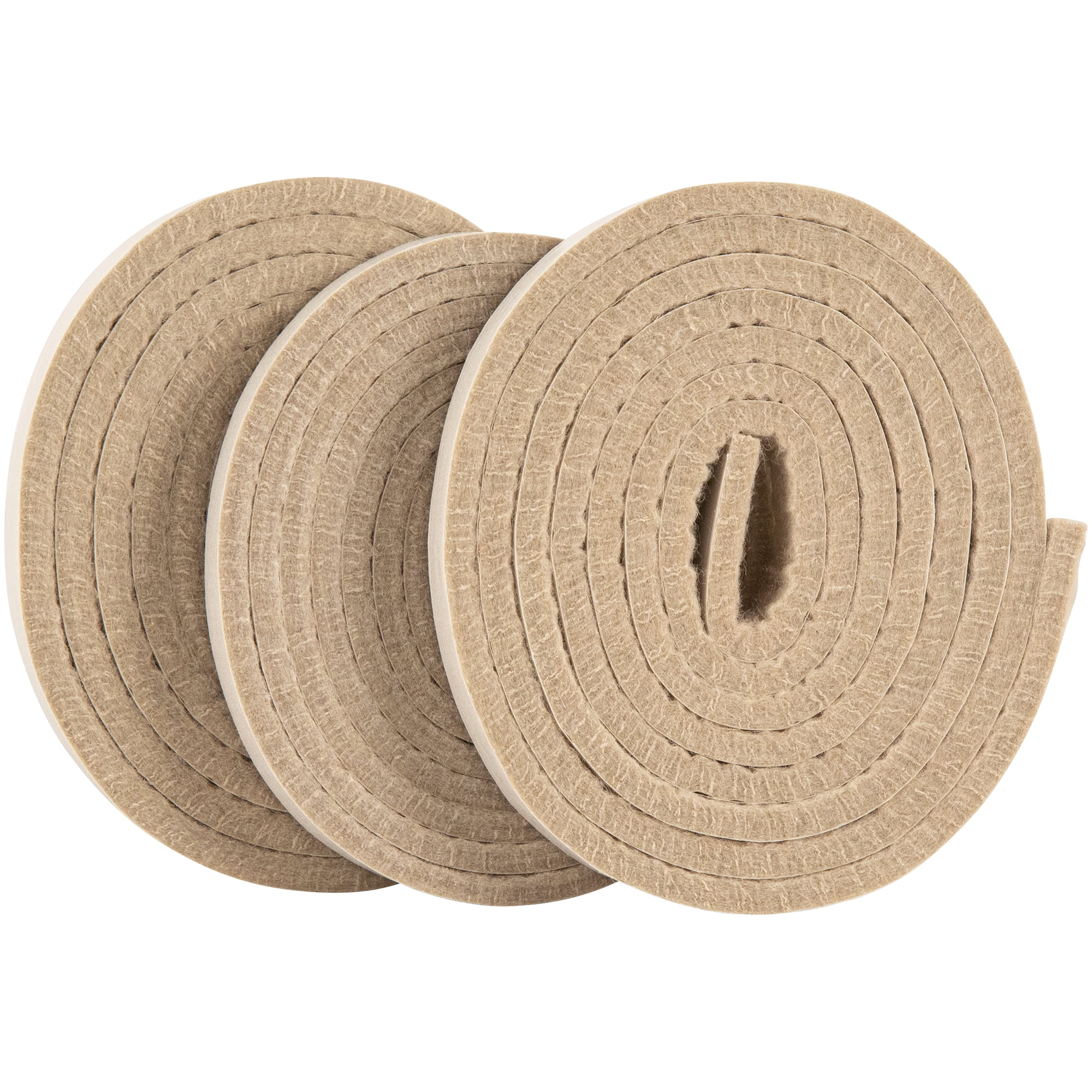 softtouch 1/2" x 60" Self-Stick Felt Furniture Strip, Beige (3 Pack ...