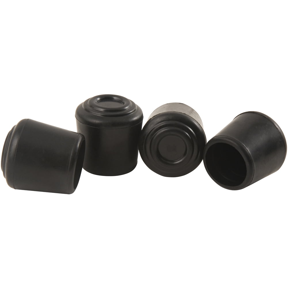 softtouch 1" Rubber Chair Leg Tip Replacement, Black (4 Pack) - Walmart.com