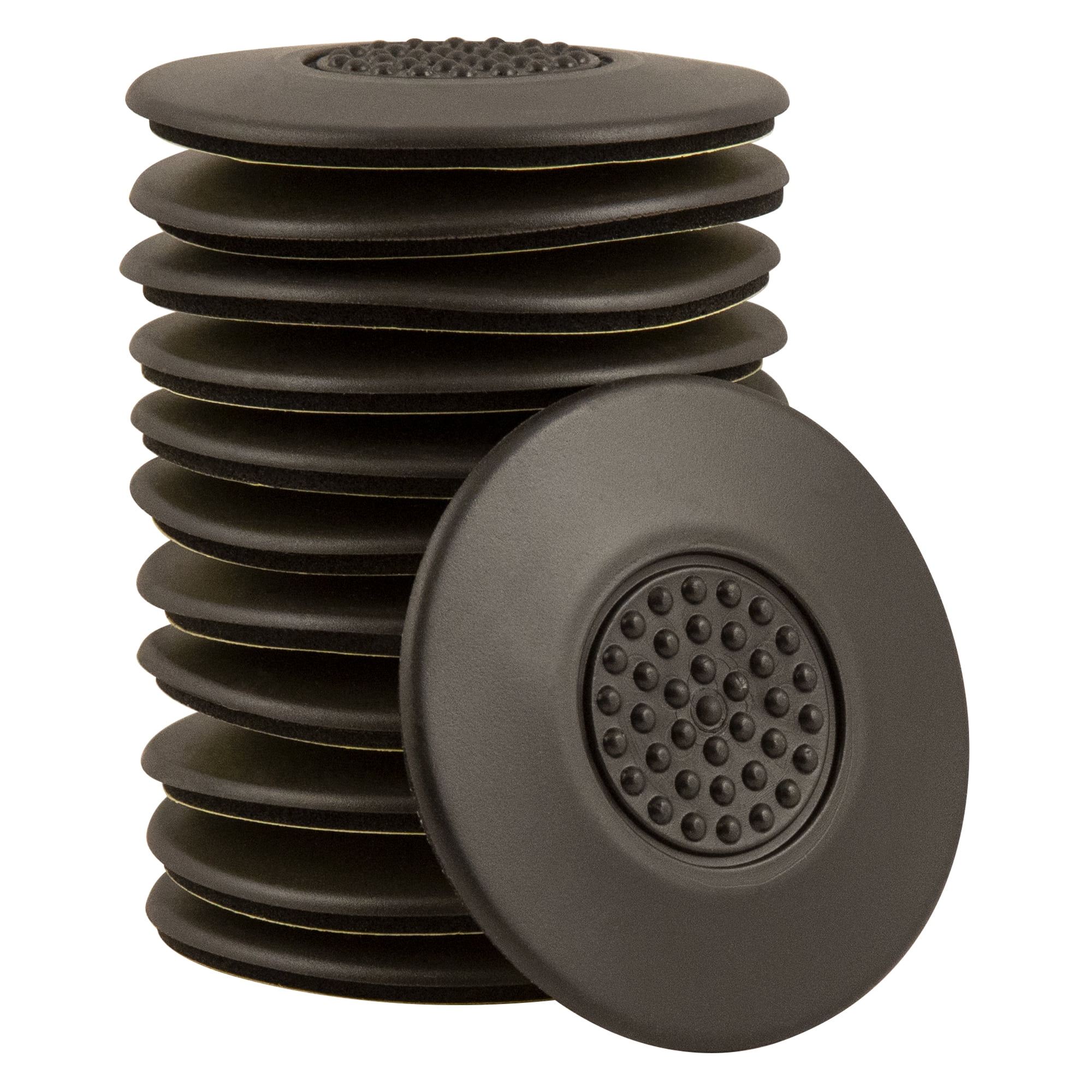 softtouch 2 1/2" Round Self-Stick Gripper Pads, Brown (12 Pack ...