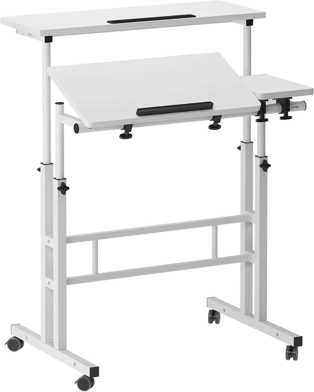 soges 31.5-inch Mobile Laptop Sit-Stand Desk, Height Adjustable ...