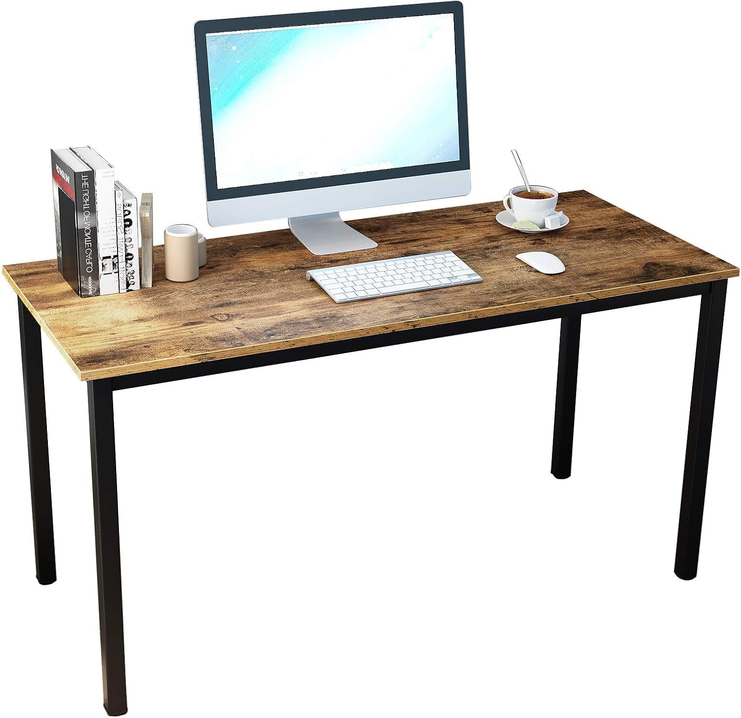 soges 47 inches Computer Desk Writing Study Worksation for Home Office ...