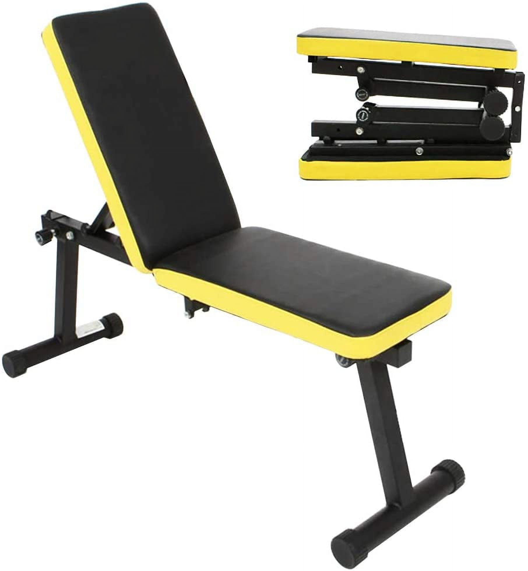 soges Folding Dumbbell Height Adjustable Incline Exercise , Multi ...