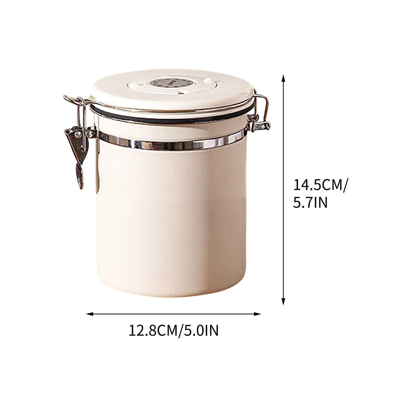 solacol Coffee Grounds Container Coffee Storage Airtight Canister ...