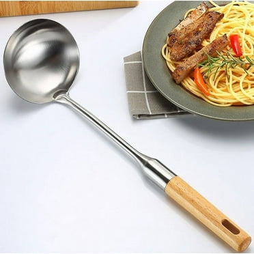 Hvanam Kitchen Soup Ladle 304 Stainless Steel Punch Metal Luminous ...