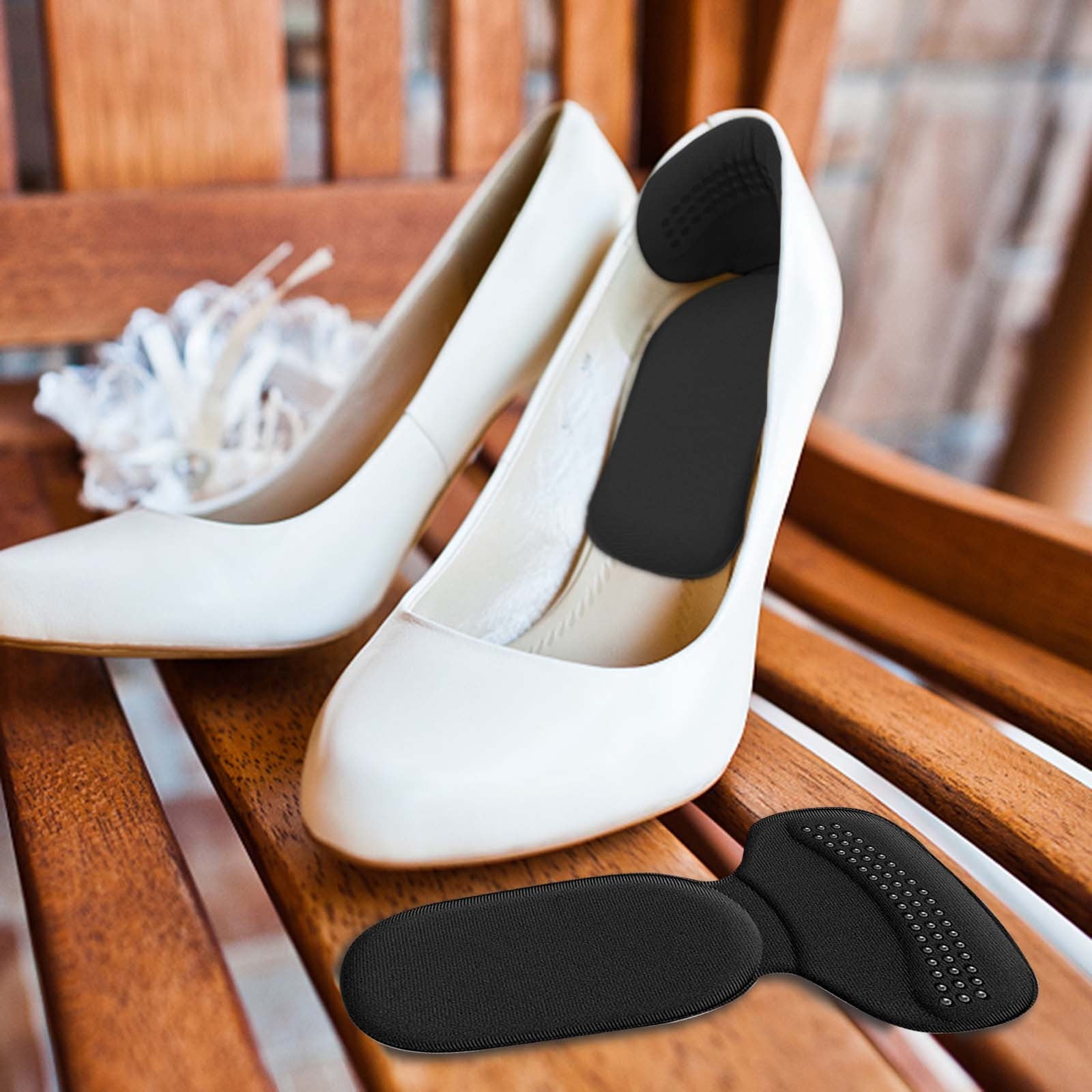 solacol Heel Pads for Shoes That Are Too Big Two-In-One Back Sponge Pad ...