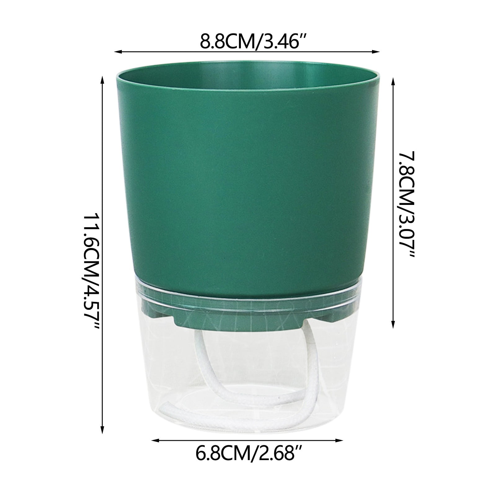 solacol Large Plastic Flower Pots Lazy Flower Pot Automatic Water ...