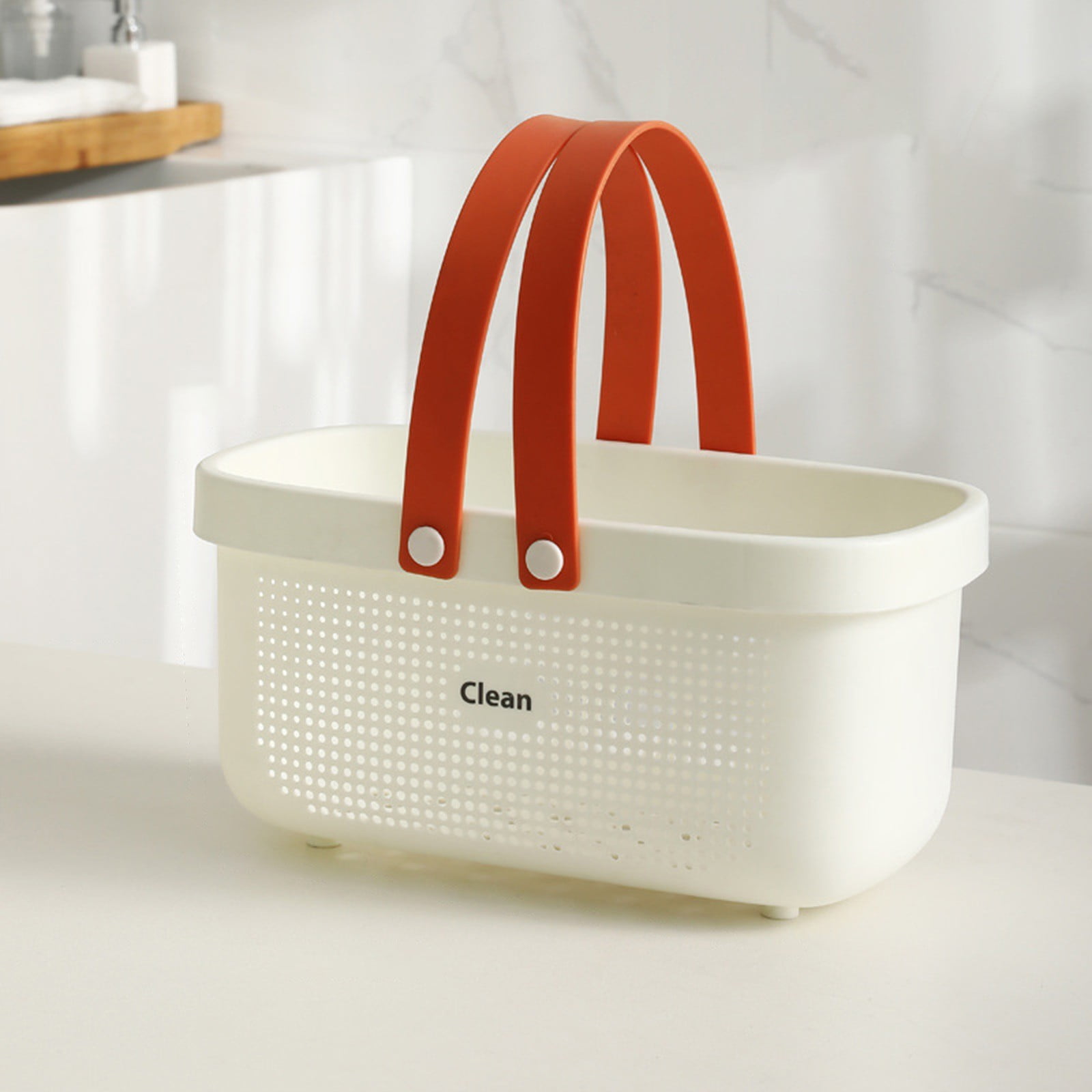 solacol Plastic Storage Containers with Handles Hollow Out Desktop ...