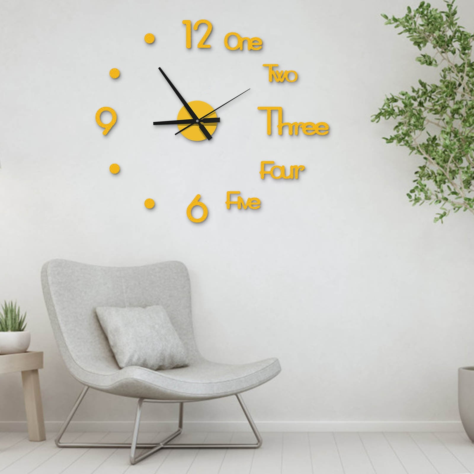 solacol Wall Clocks for Living Room Decor 24 Inch Large Wall Clock ...