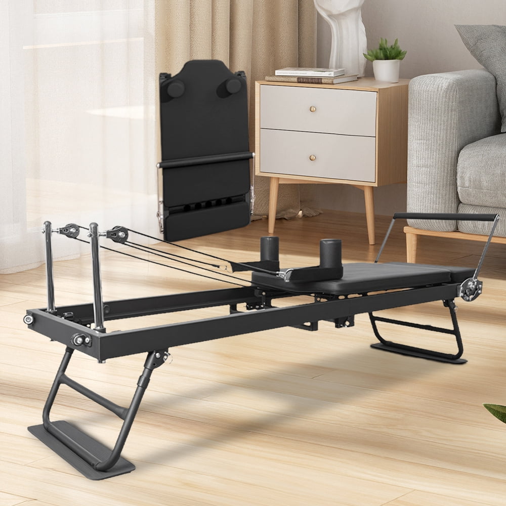 solautey Gym Pilates Reformer Machine, Quick-Assembly Foldable Pilates ...