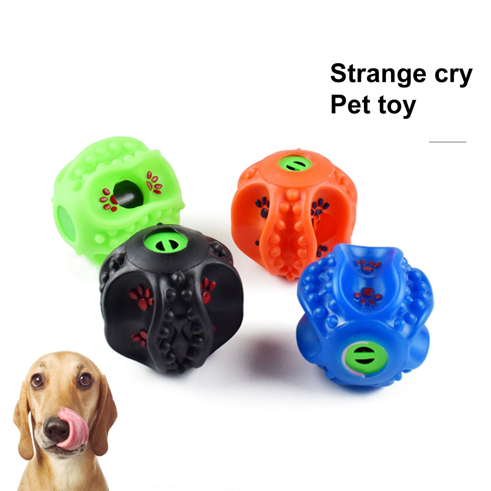 solautey Interactive Leaky Eating Ball Durable Vinyl with Built-in ...