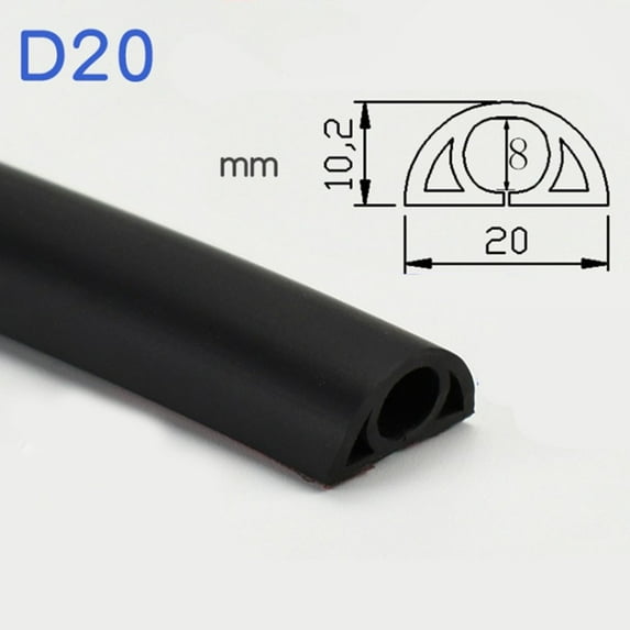 solid Rubber Trunking Cable Cover Heavy Duty Floor Cable Protection (1 ...