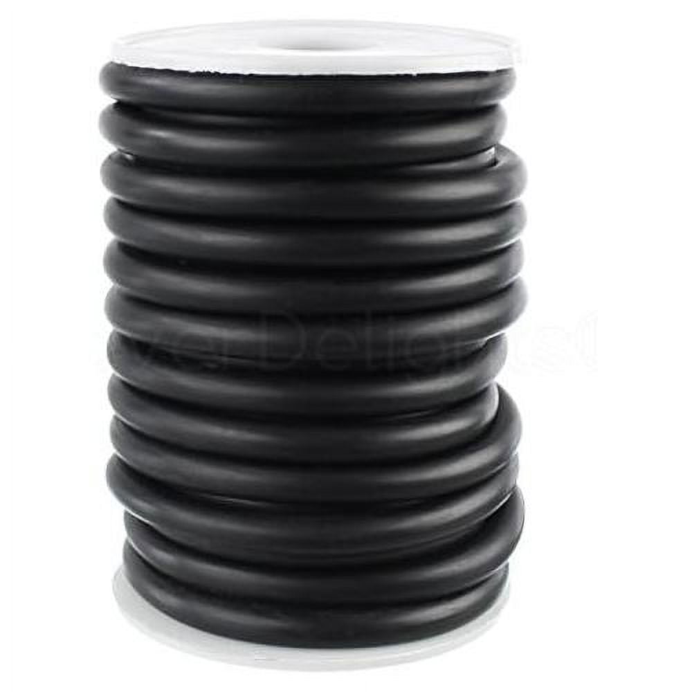 solid rubber cord - 1/4" diameter - 5 feet - buna 70 durometer - black ...