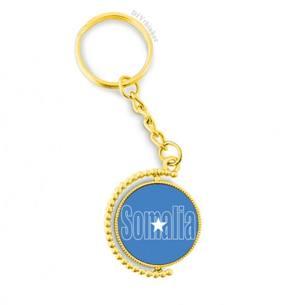 somalia country flag name metal connector key chain accessory en ...