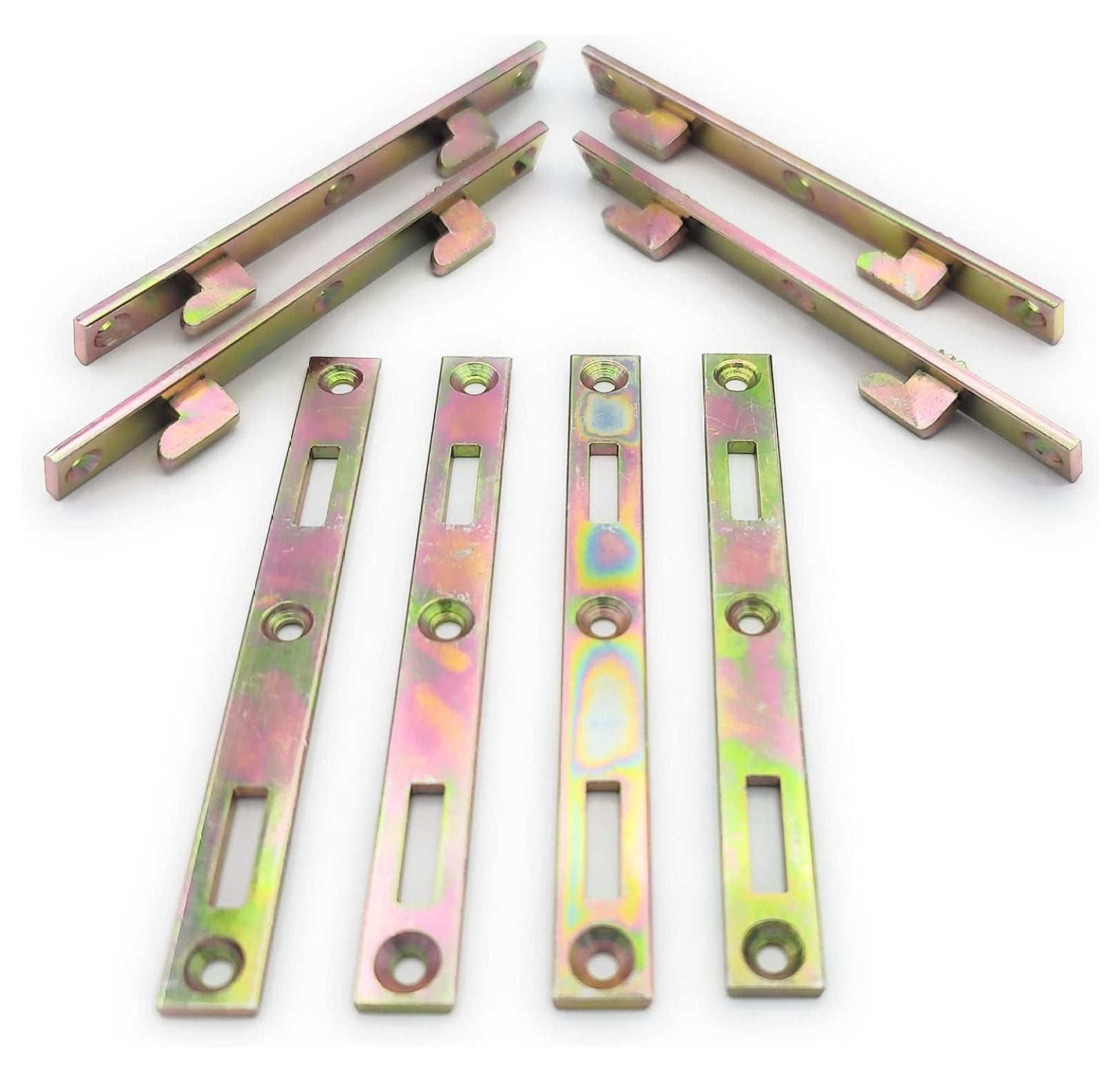 song xiang Bed Rail Fasteners 6" Set of 4 Bed Rail Brackets Heavy Duty ...