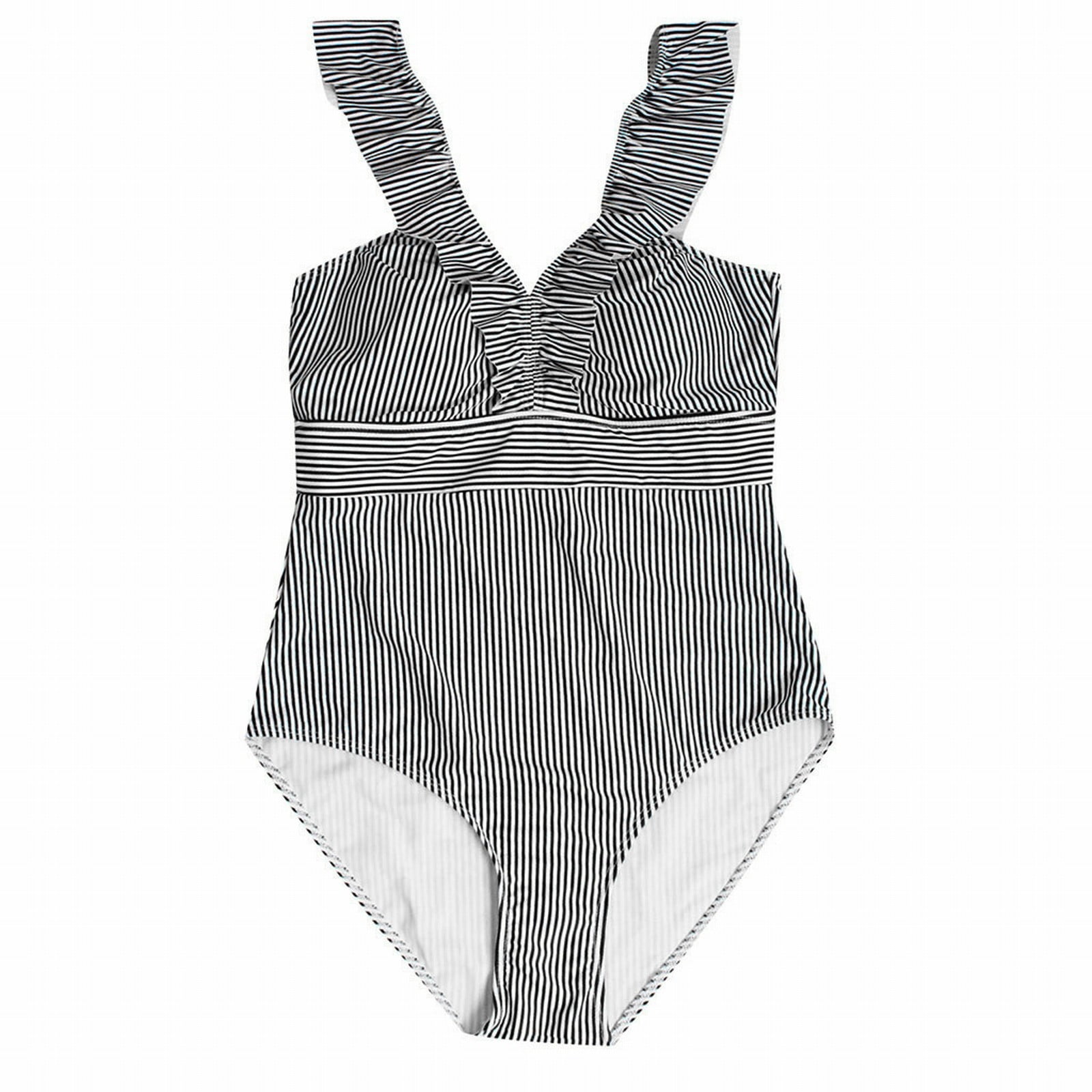 sonwsong One Piece Swimsuit Women,Deep V Neck Women's Twisted Backless ...