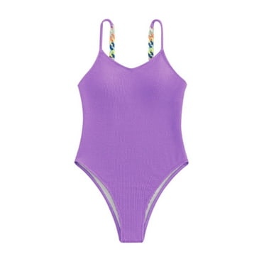 Colorful Paint Splatter Swimsuit Sexy Abstract Print Wom Swimwear One ...