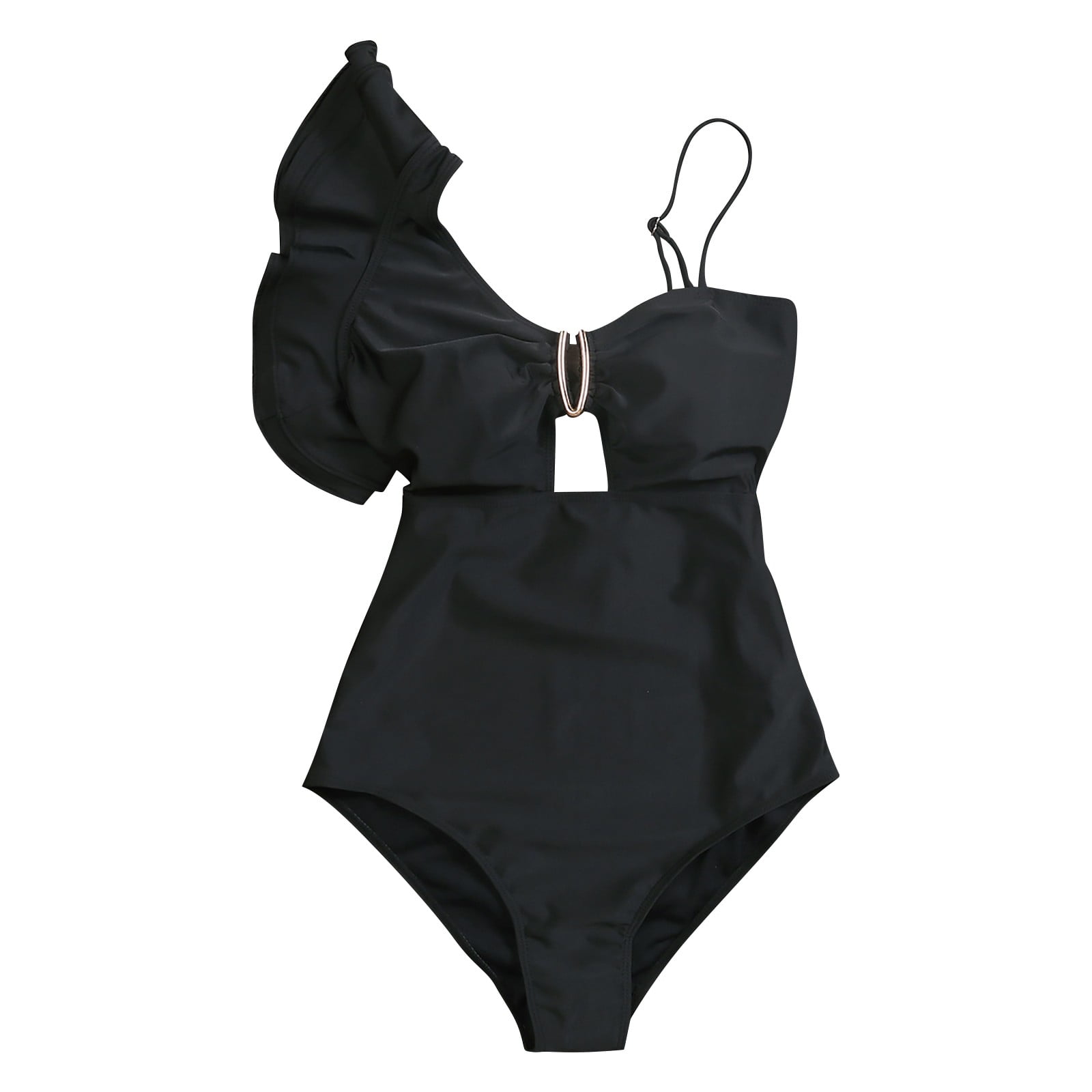 sonwsong Swim Suits,Sexy One Shoulder Strap Out Backless Swimsuit,Swim ...