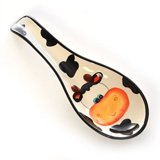 Bonita Home Ceramic Spoon Rest, Cow Design, 10.2 x 3.5 Inches, Kitchen ...