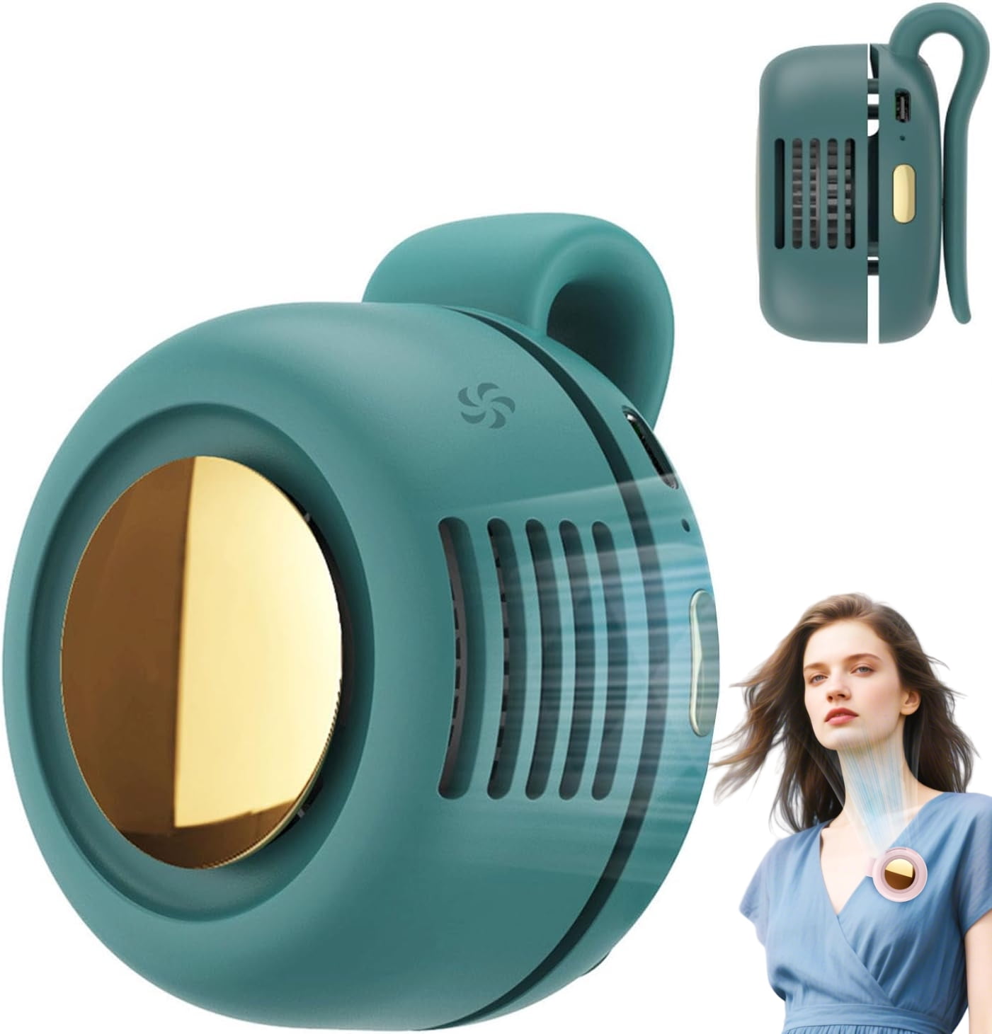 soputry Portable Silent Mini Bladeless Fan Clip On, 2025 New Adjustable ...