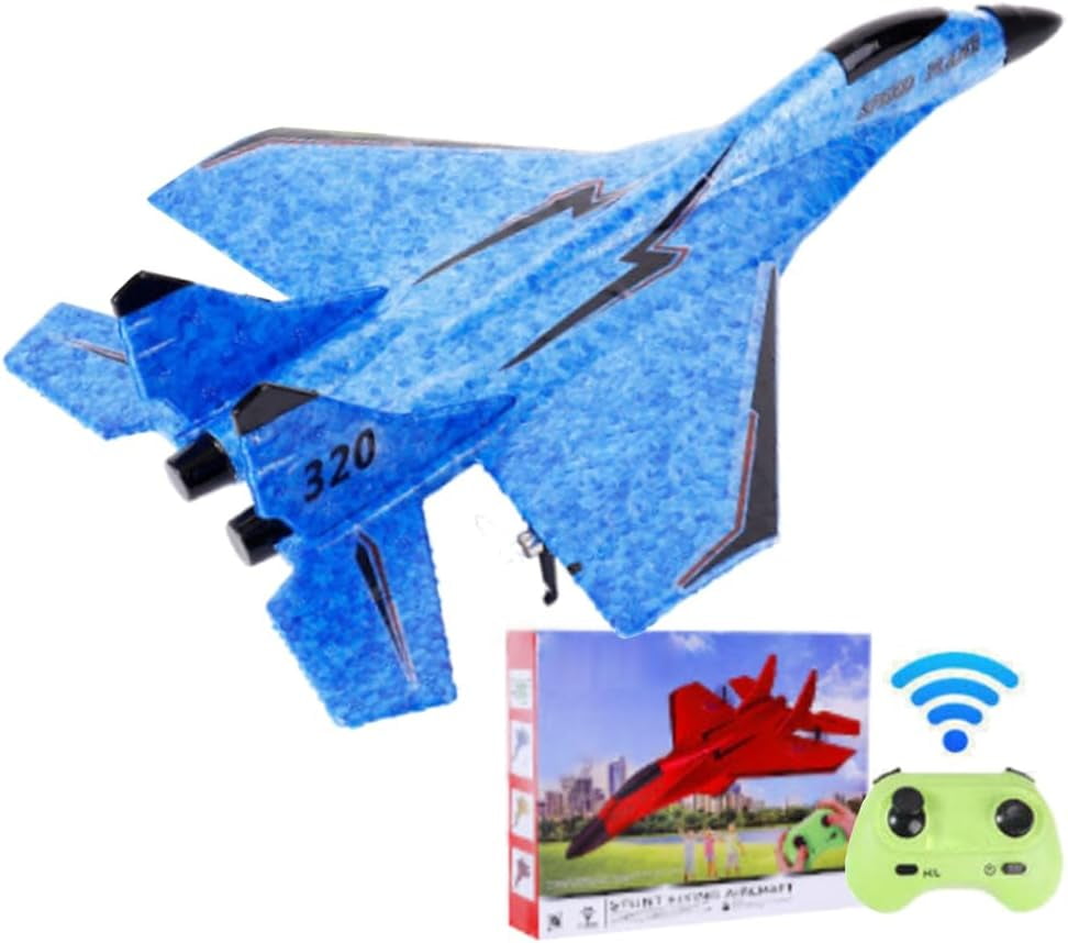 soputry Remote Control Airplane Toy, Gravity Glider Foam RC Fighter ...