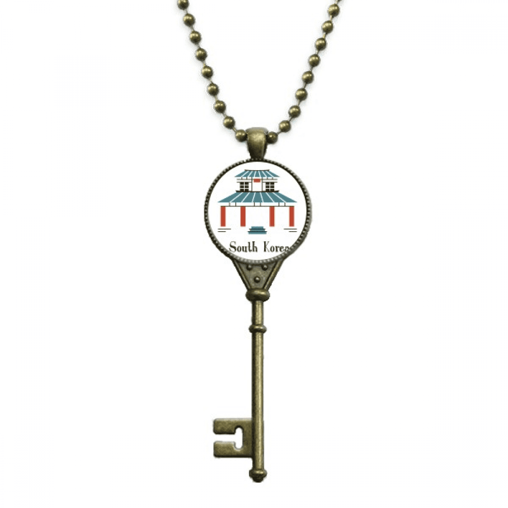 south korea landmarks the phylum key necklace pendant tray embellished ...