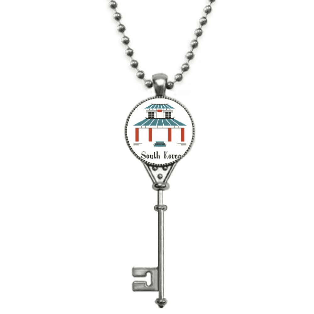 south korea landmarks the phylum pendant vintage necklsilver key ...