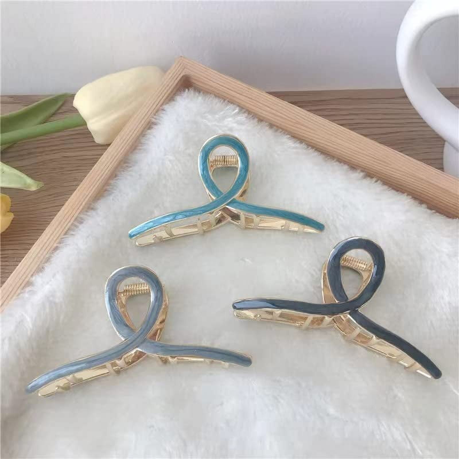 southwit 3 Pack Medium Small Hair Claw Clips for Women French Design ...