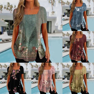 Azrian Plus Size Tops,Womens Shirts,Womens Blouses Fashion Womens ...