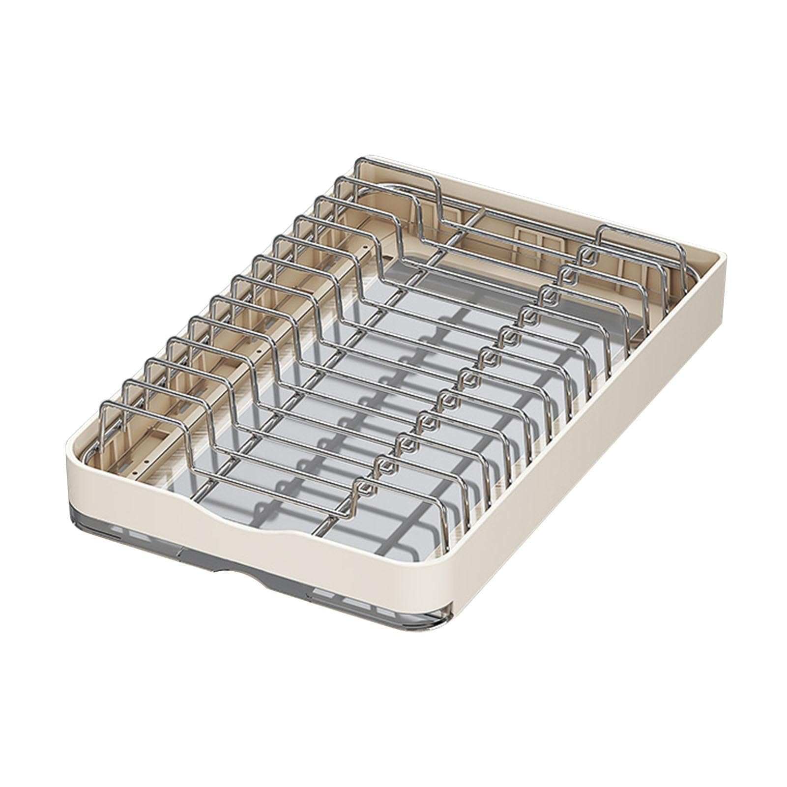 sovob Pull out Cabinet Drawer,Slide Out Dish Drying Rack with ...