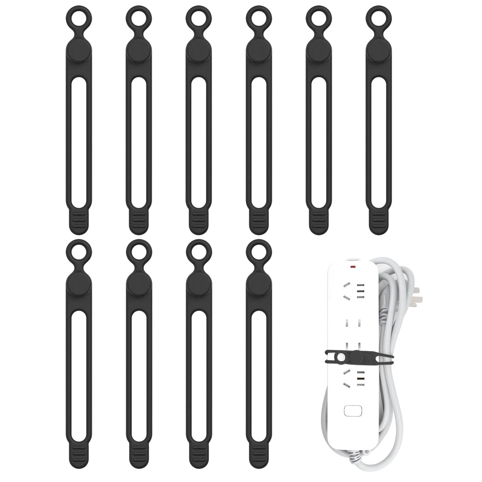 sovob Silicone Wire Ties - Cord Organizer,Cord Organization Straps ...