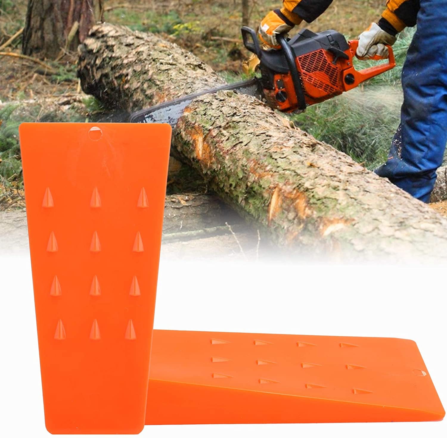 sovpo Chainsaw Corners, 2 Piece Plastic Felling Wedges Tree Cutting ...