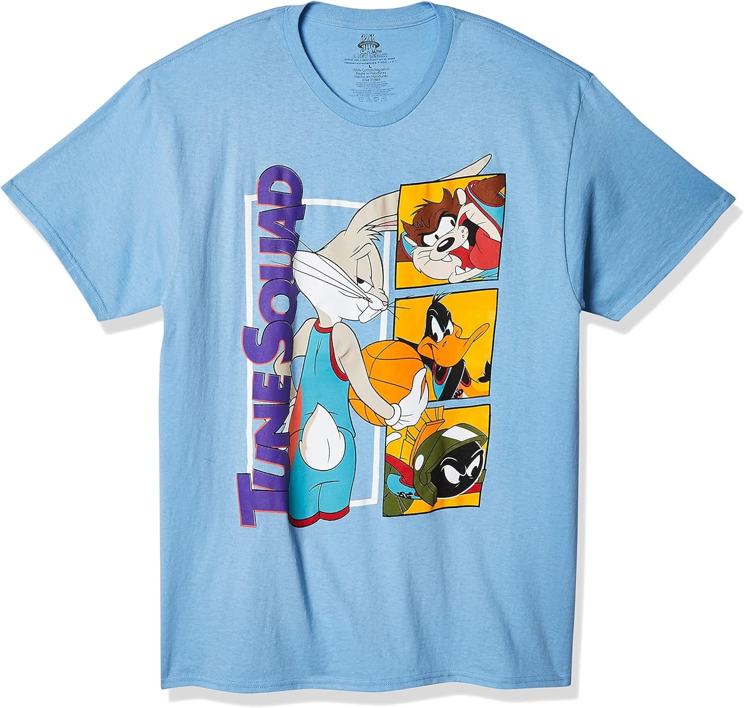 space jam Men's 2: a New Legacy Short Sleeve T-Shirt-Bugs, Taz, Daffy ...