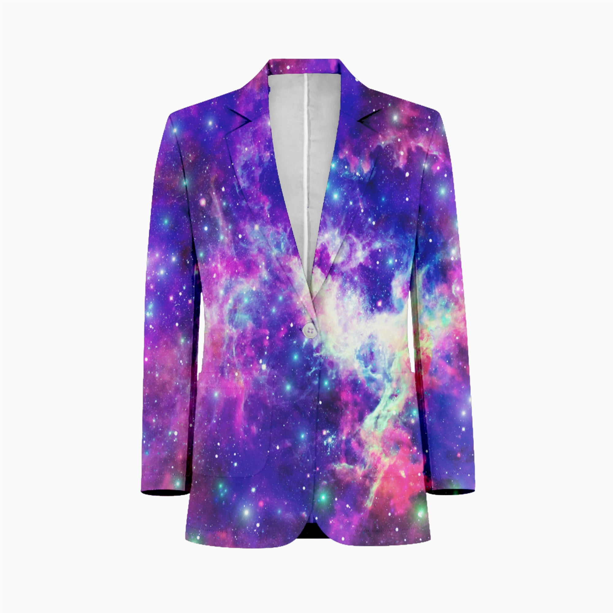 space with bright star nebula Customized Men's Suits full man Shawl ...