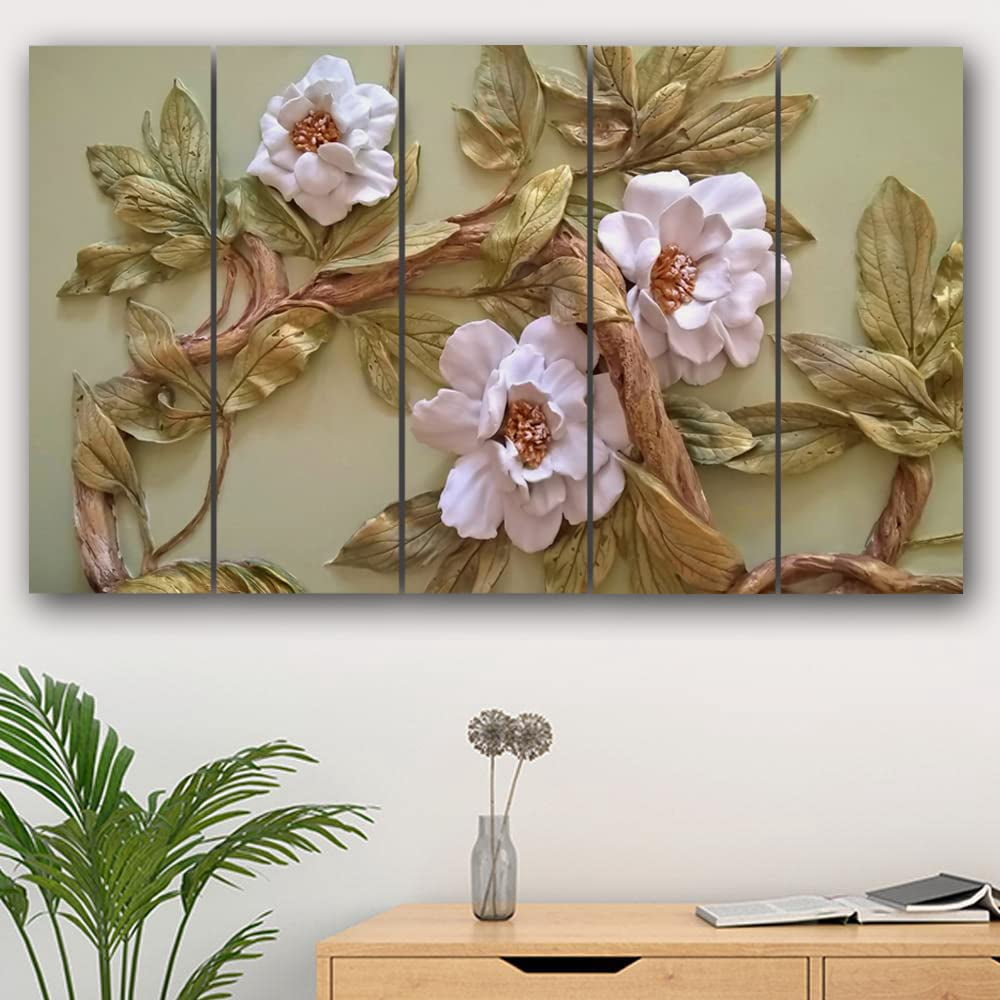 spacter Beautiful Flower Wall Painting Scenery Natural Painting ...