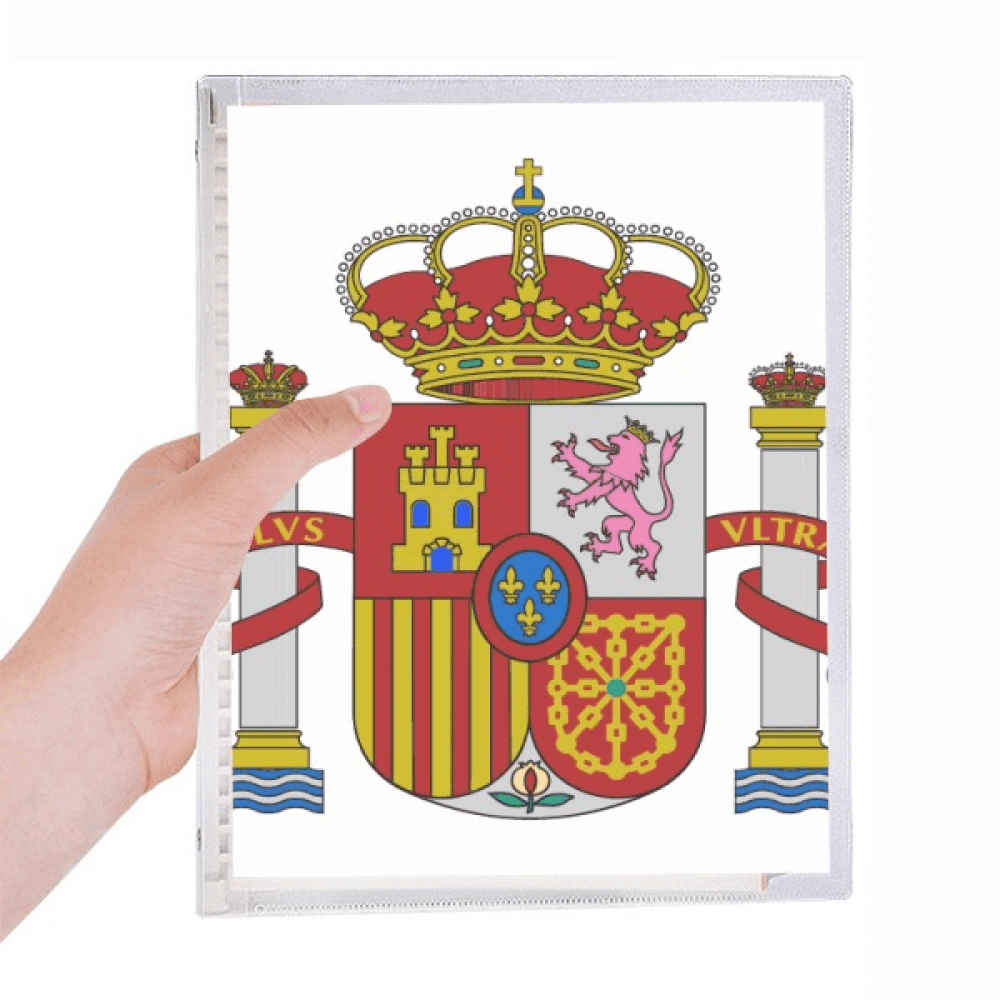 spain eu national emblem notebook loose diary refillable journal ...