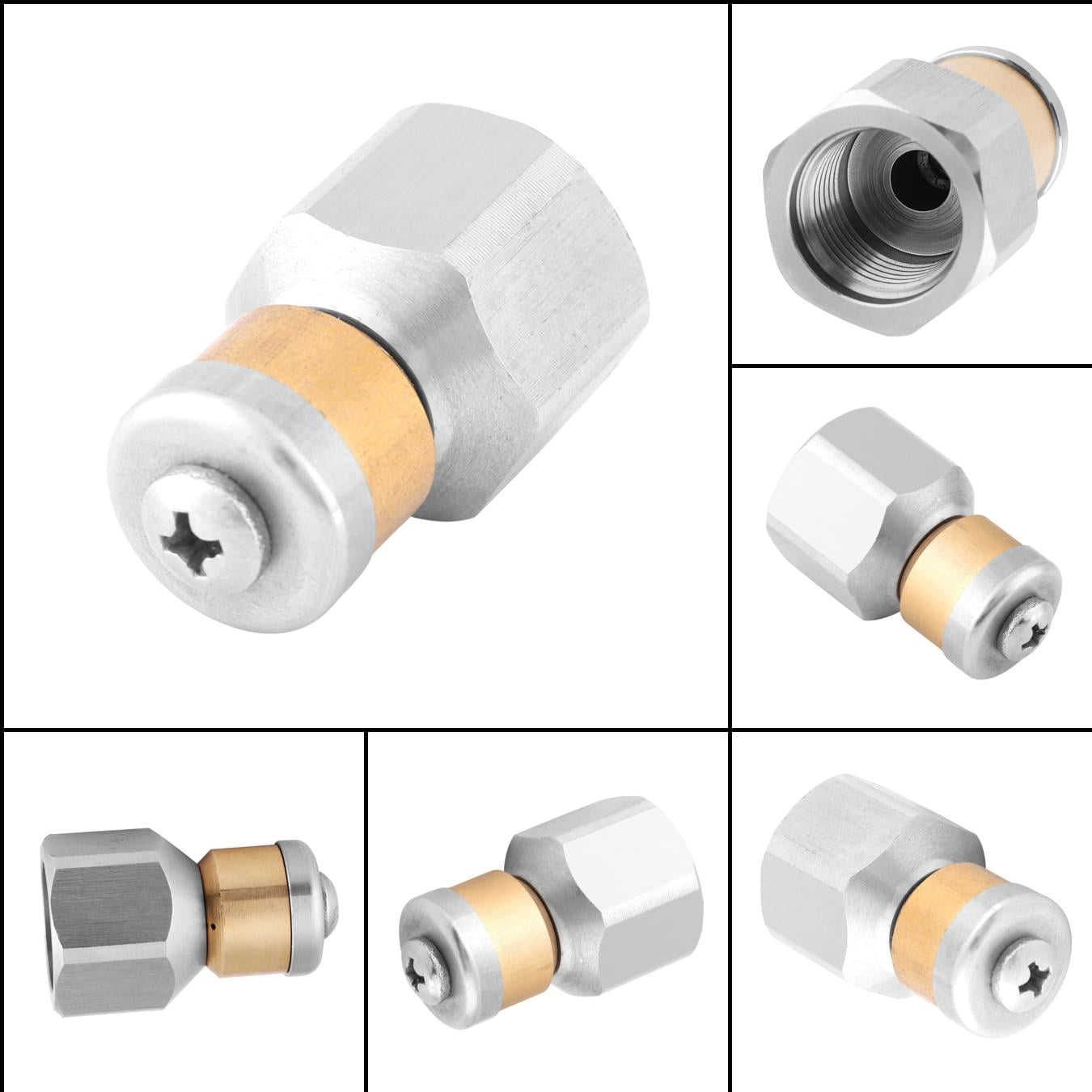 Jetting Nozzle, 3/8" BSP Female, Durable Brass SS304 For Industrial ...