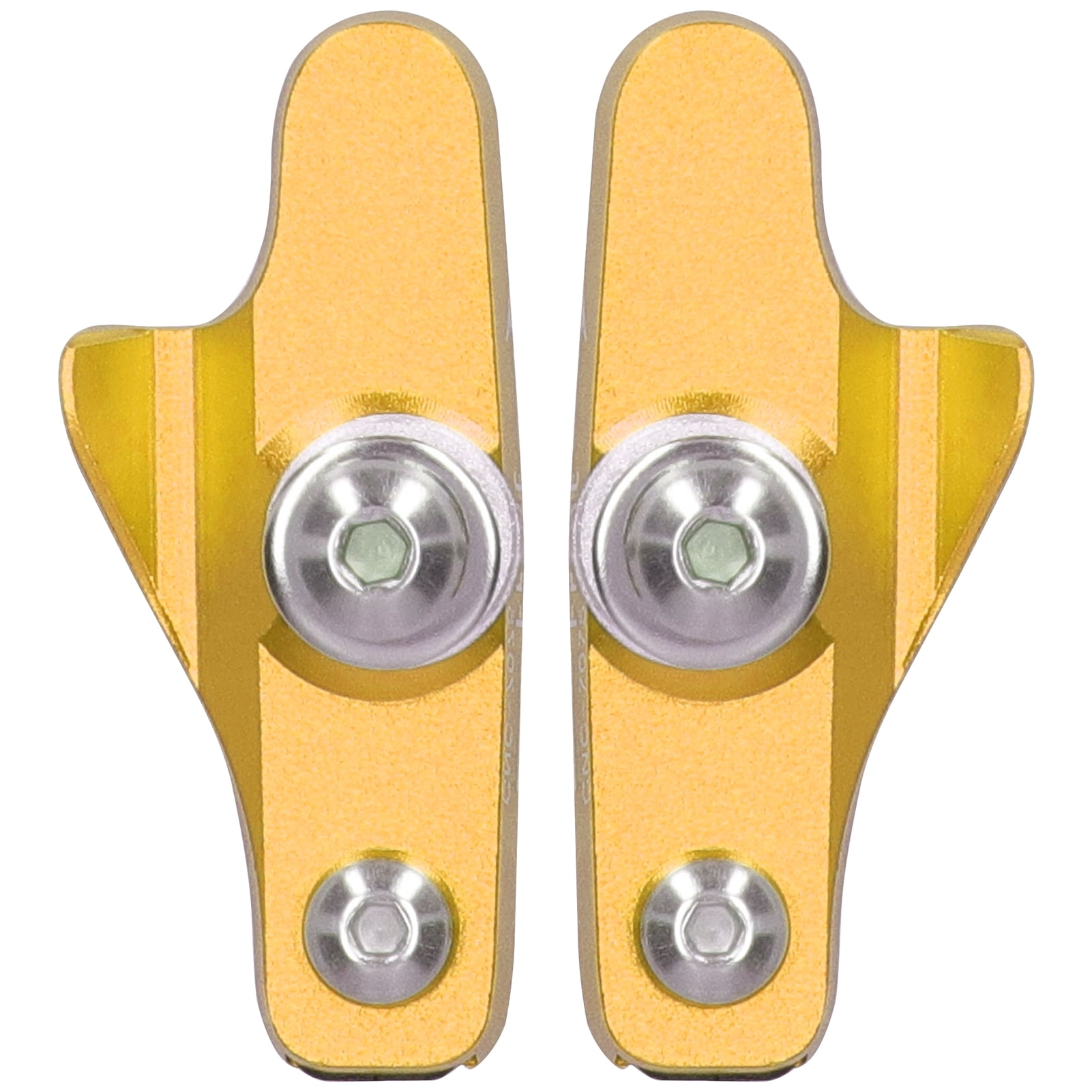 Road Bike C-Brake Pads - No Noise No Skid Gold Aluminum & Rubber ...