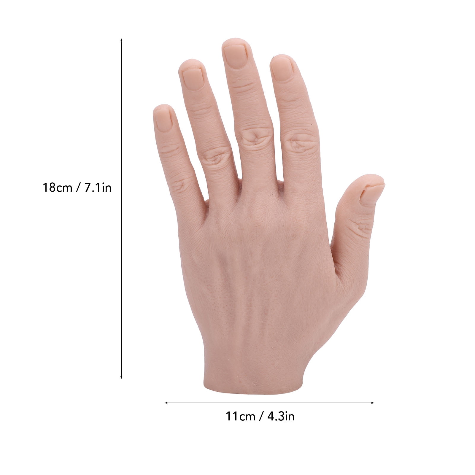 Silicone Hand Model, Bendable Male Hand For Art, Props Display ...