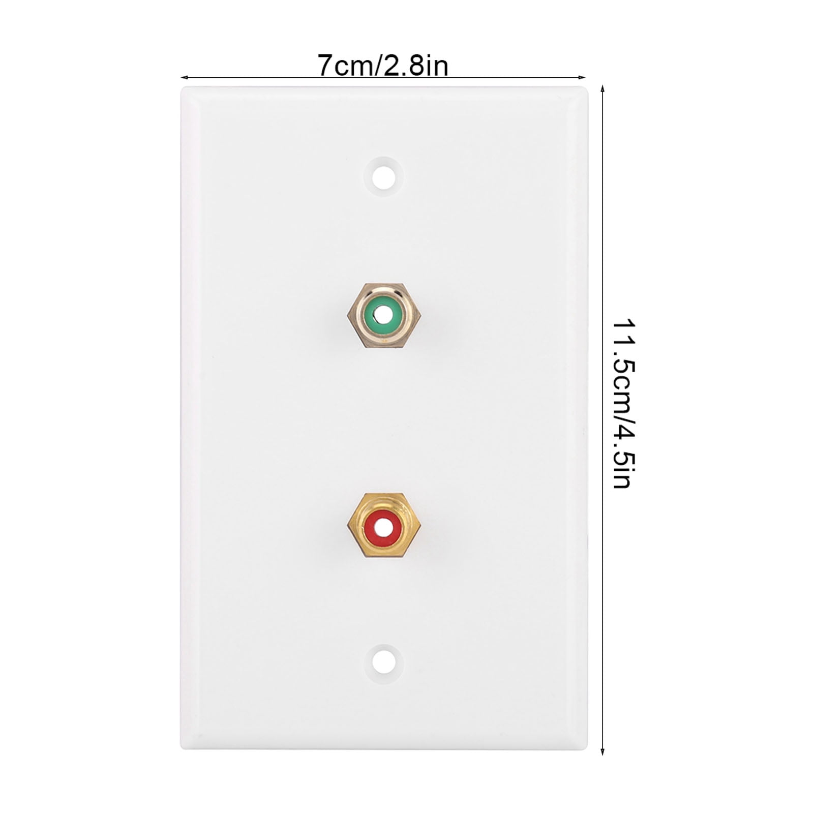 Wall Socket Panel, Reliable 2 Connection, Streamlined Design, Includes ...