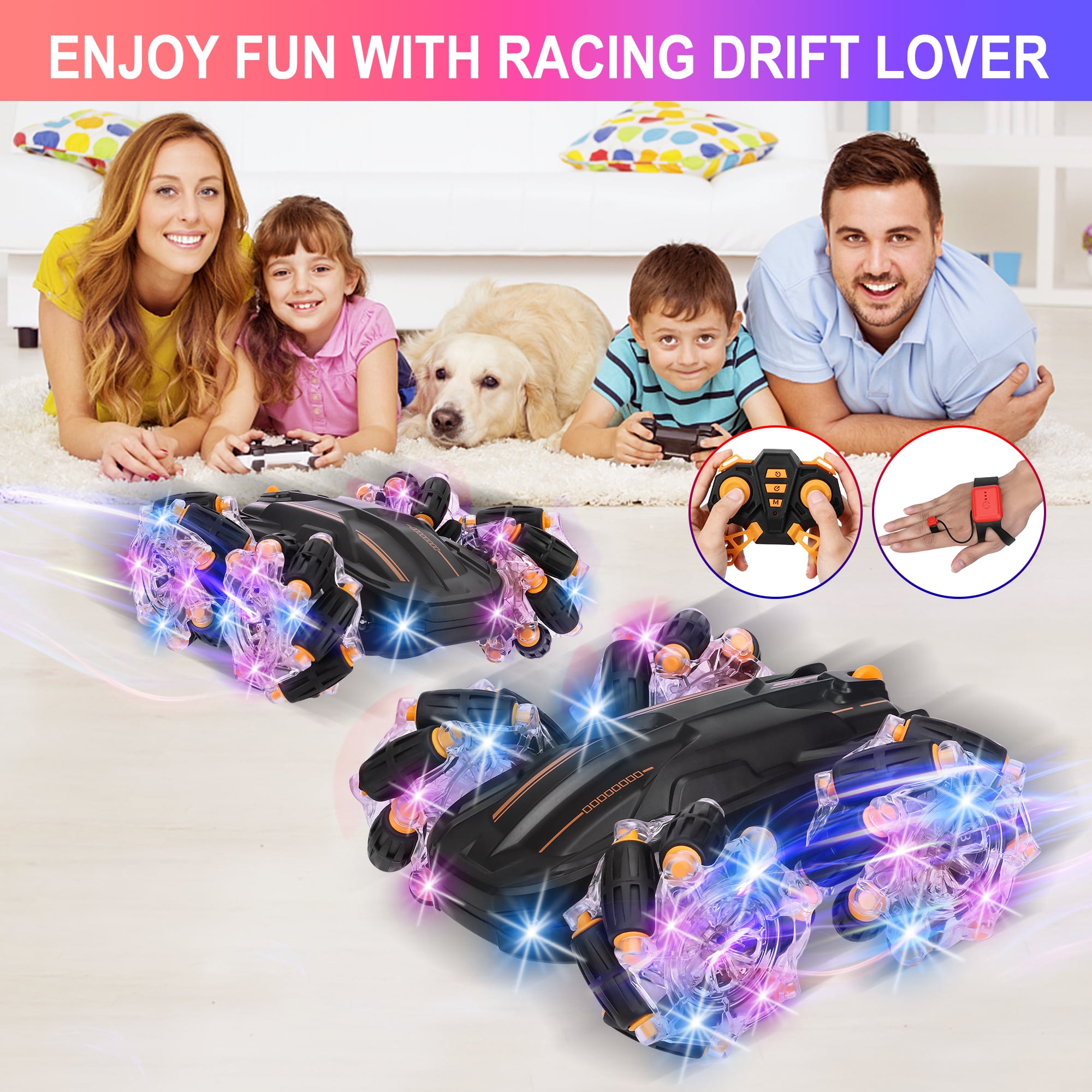 Remote Control Car for Kids Children's Day Gift RC Cars with 4WD Rear ...