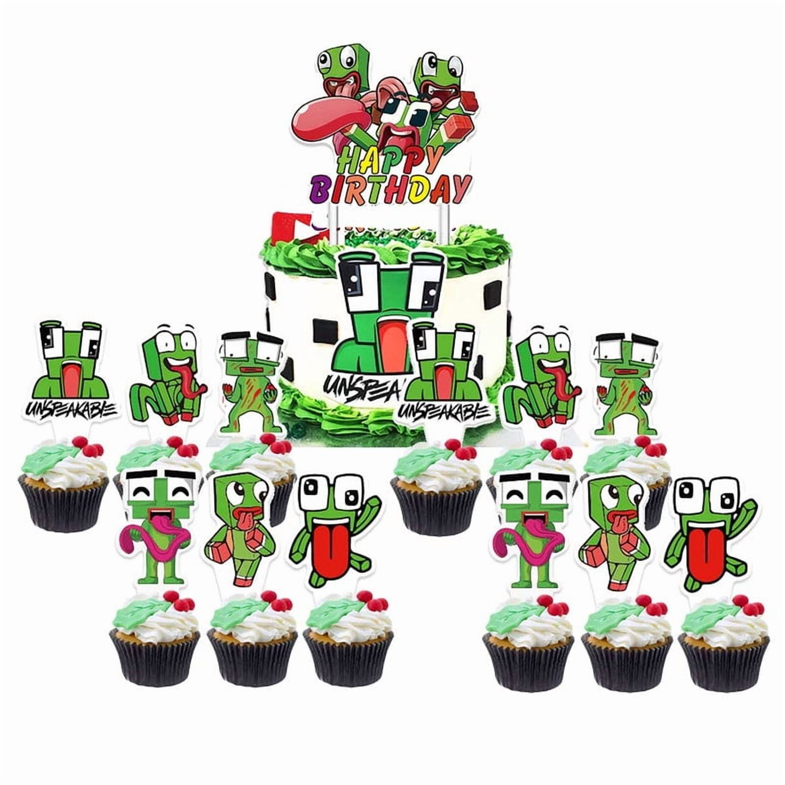 speakable Cupcake Set Cake Topper Party Supplies Decoration Birthday ...