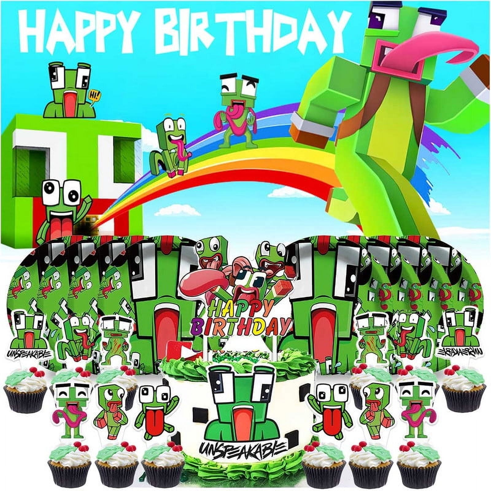 speakable Plates Supplies Party Decorations Birthday Decor Backdrop ...