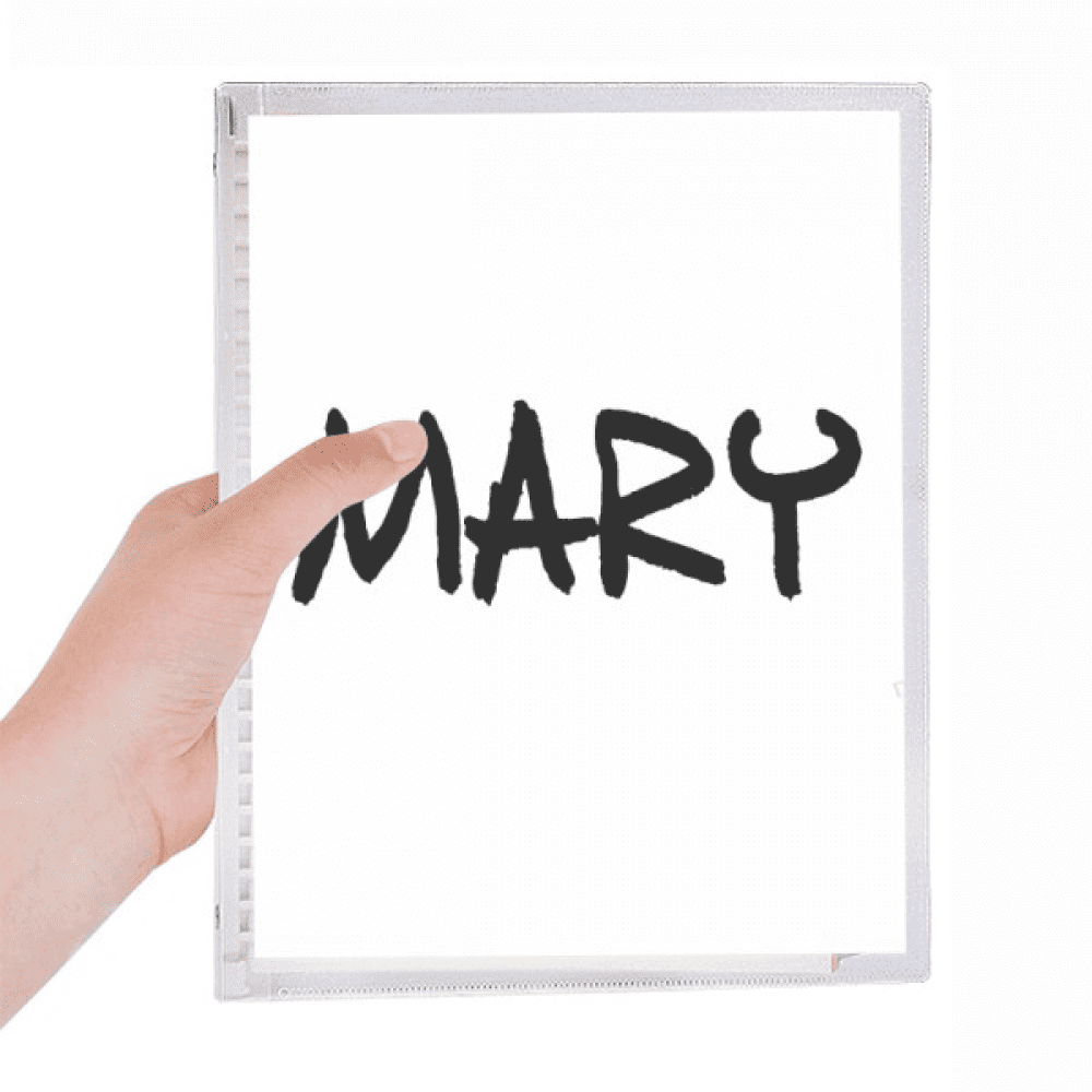 special handwriting english name mary notebook loose diary refillable ...