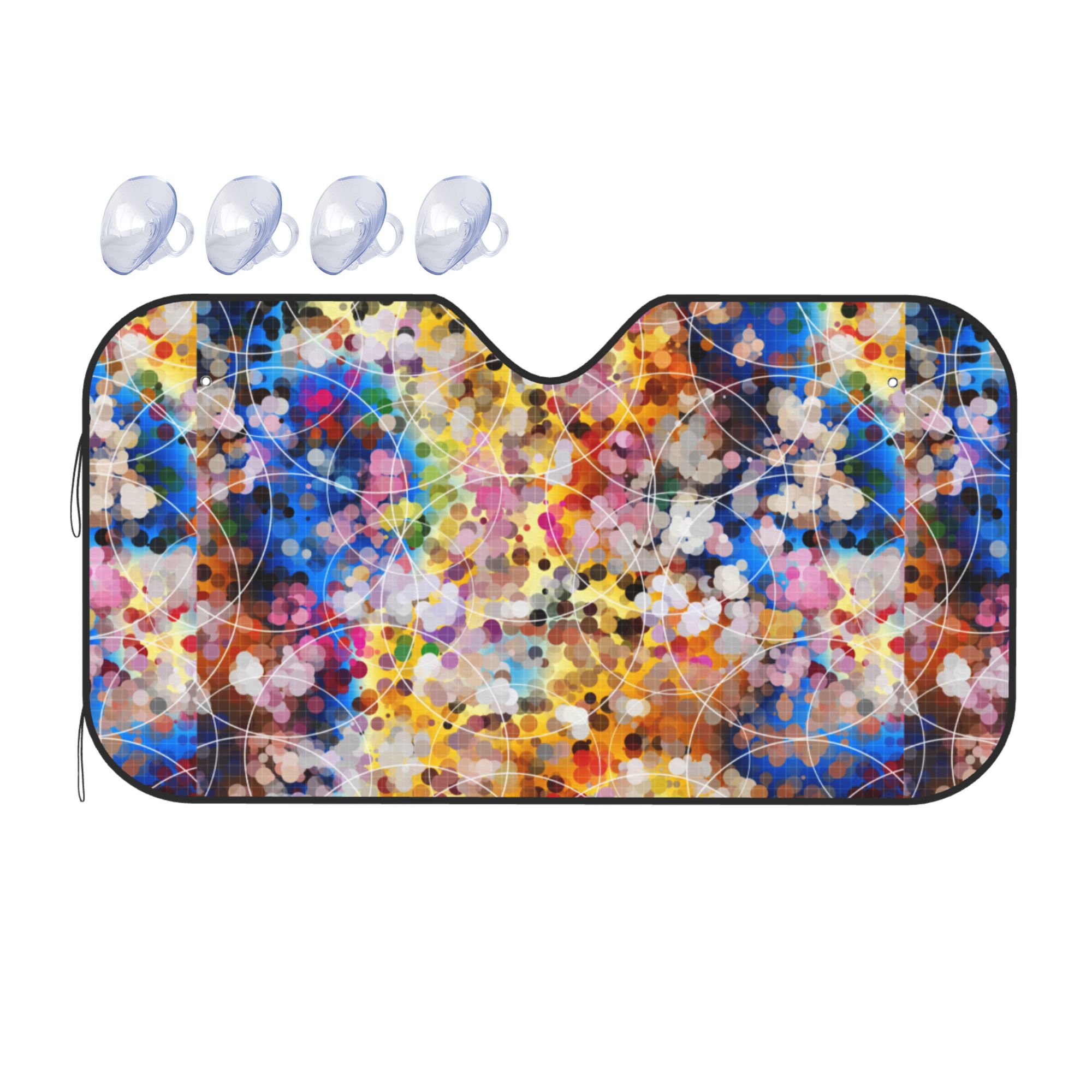 spheres abstract background 1-Piece Car Front Window Sunshade-Foldable ...