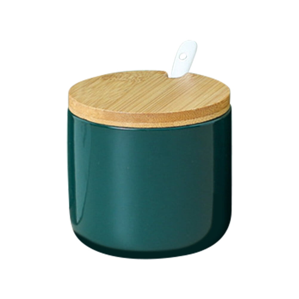 spice jar, ceramic spice jar, porcelain condiment container, seasoning ...