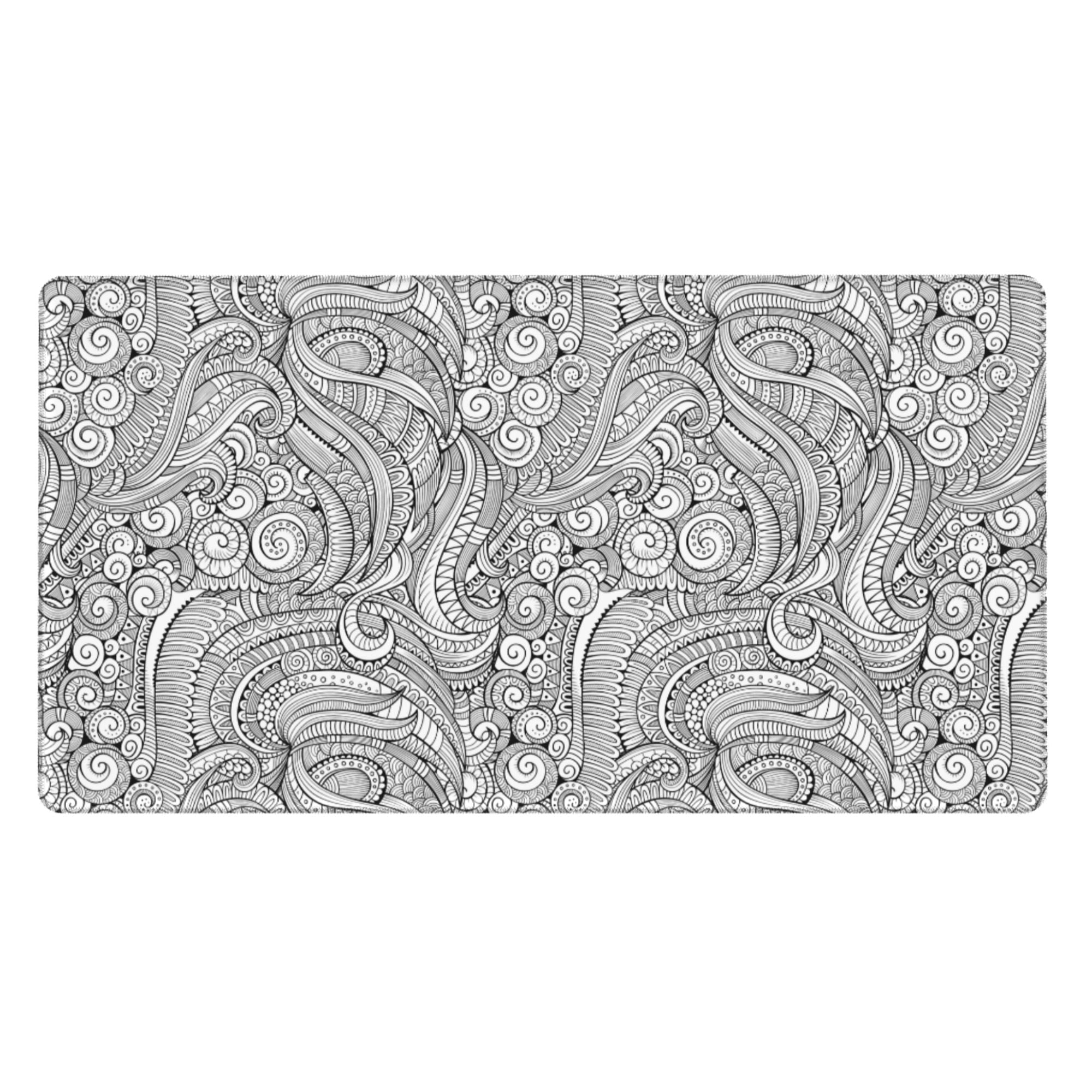 spirals pat seamless Large Gaming Mouse Pad, Large Keyboard Pad,Desk ...
