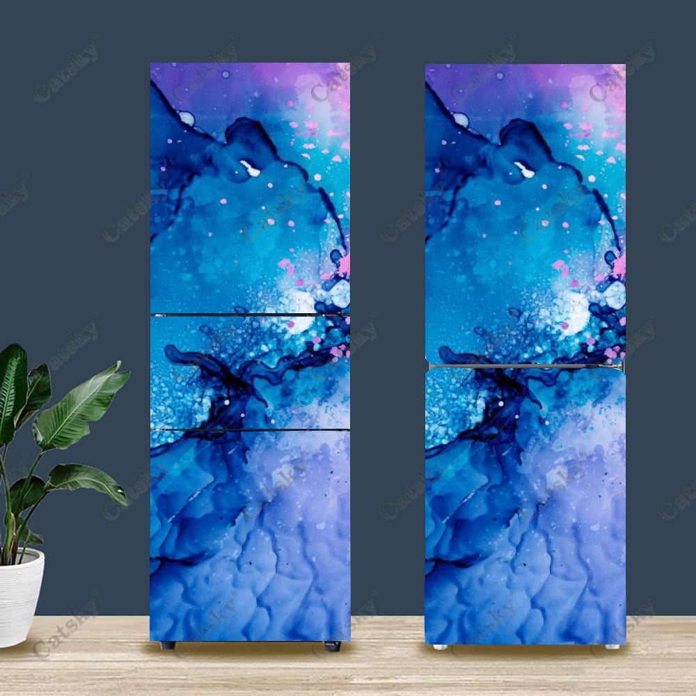 splash paint Refrigerator Stickers Home r Kitchen Murals DIY Wall ...